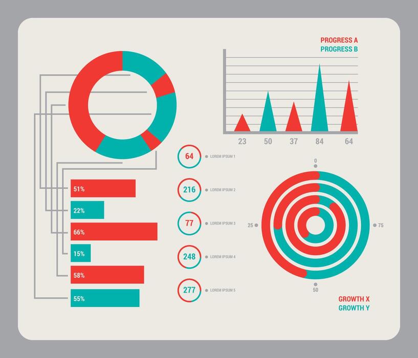 Data Visualization Vector Art, Icons, and Graphics for Free Download