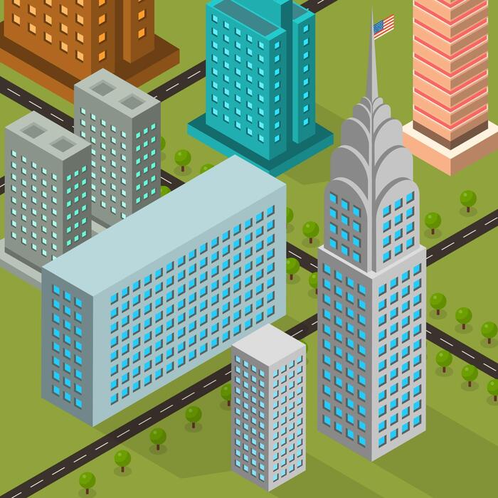 3d Buildings Vector Art, Icons, and Graphics for Free Download