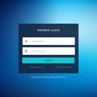 creative dark login form design template - Download Free Vector Art ...