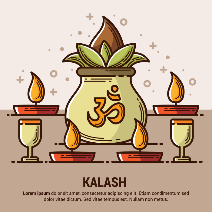 Kalash Vector Art, Icons, and Graphics for Free Download