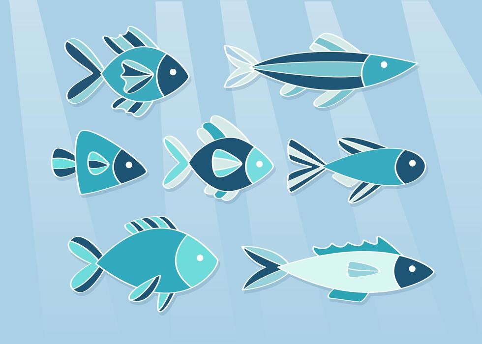 School Of Fish Vector Art, Icons, and Graphics for Free Download