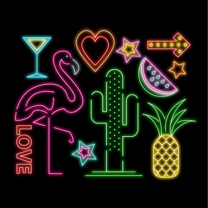 Neon Vector Art, Icons, and Graphics for Free Download