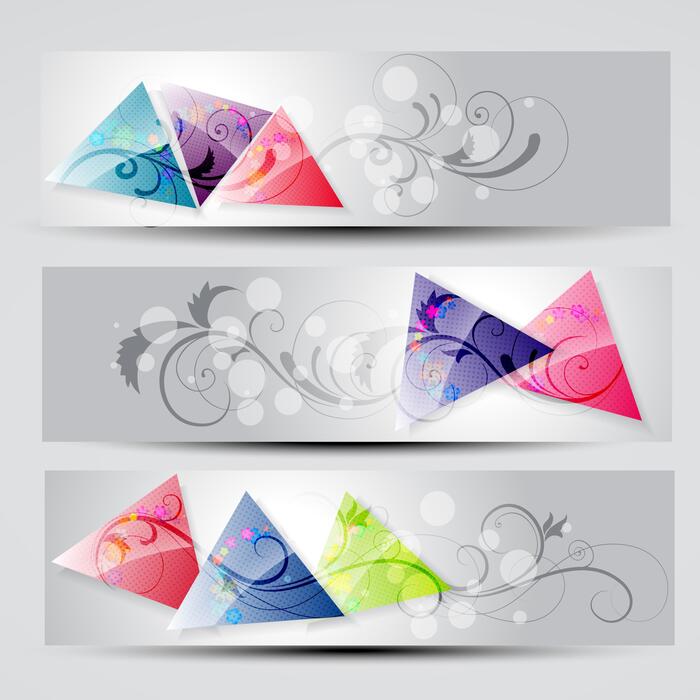 abstract header set 219982 - Download Free Vectors, Clipart Graphics ...