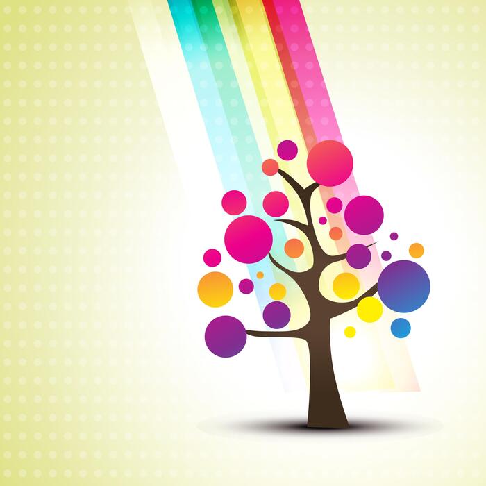 Colorful Tree Vector Art, Icons, and Graphics for Free Download