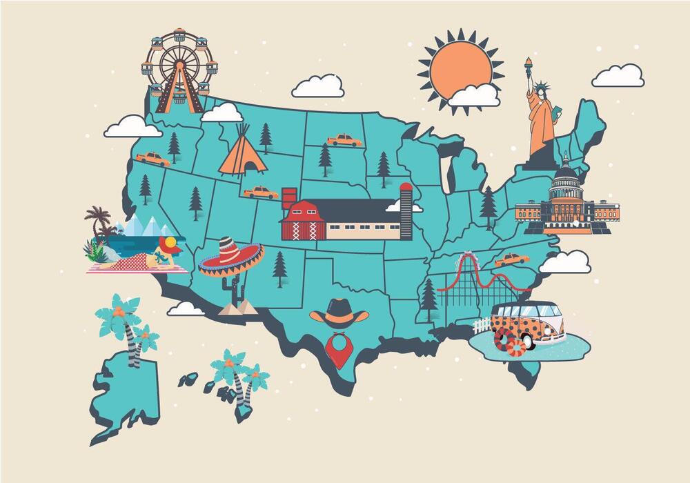 United States Map Vector Art, Icons, and Graphics for Free Download