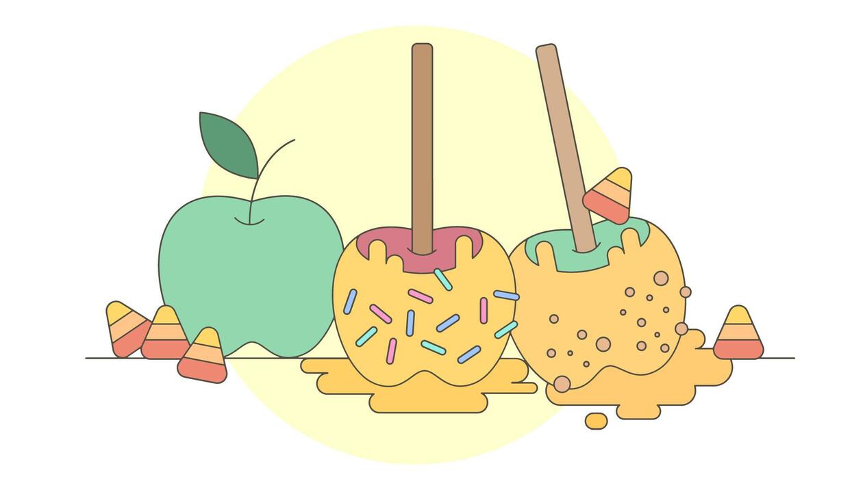 Caramel Apple Vector Art, Icons, and Graphics for Free Download
