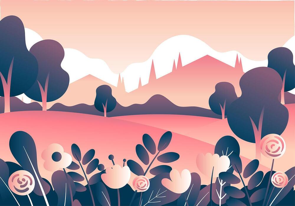 Landscape Garden Vector Art, Icons, and Graphics for Free Download
