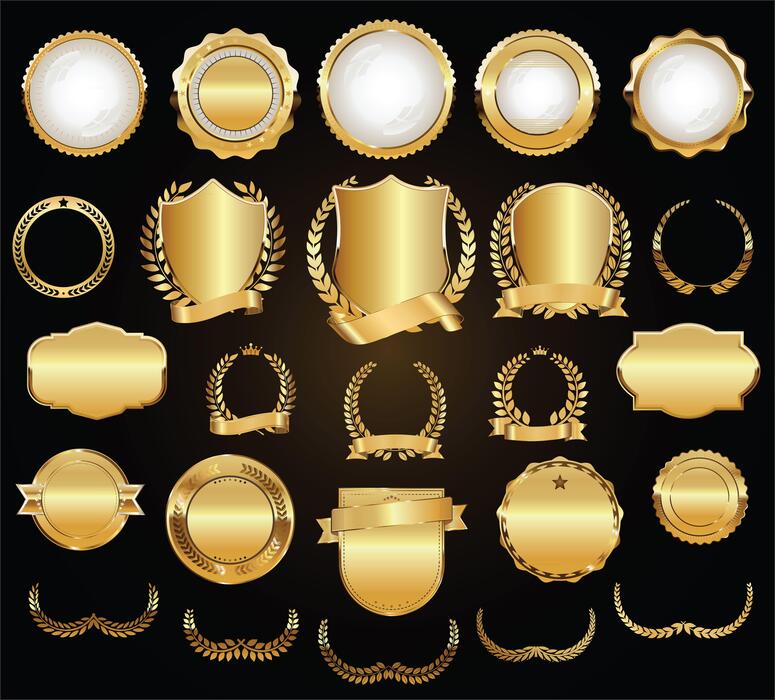 Gold Elements Vector Art, Icons, and Graphics for Free Download