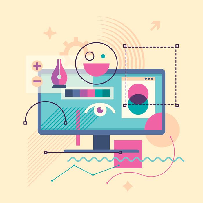 Computer Monitor Vector Art, Icons, and Graphics for Free Download