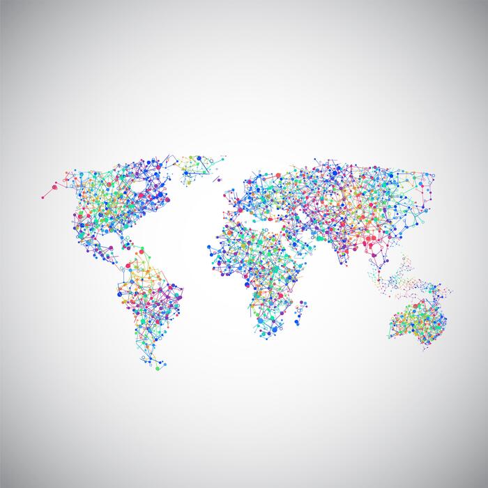 World Map Connection Vector Art, Icons, and Graphics for Free Download