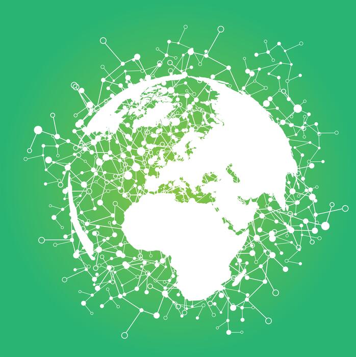 Geometric World Map Vector Art, Icons, and Graphics for Free Download