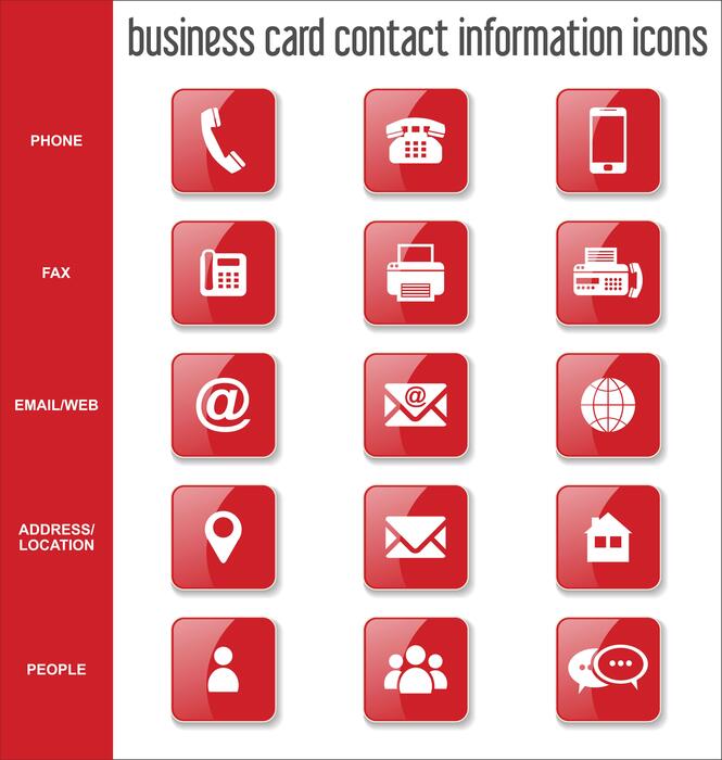 Business Card Icons Vector Art, Icons, and Graphics for Free Download