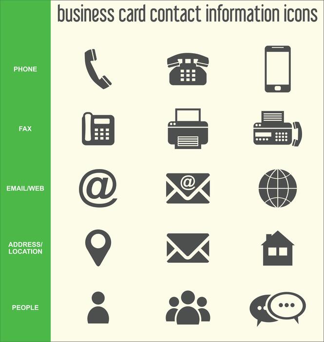 Business Card Icons Vector Art, Icons, and Graphics for Free Download