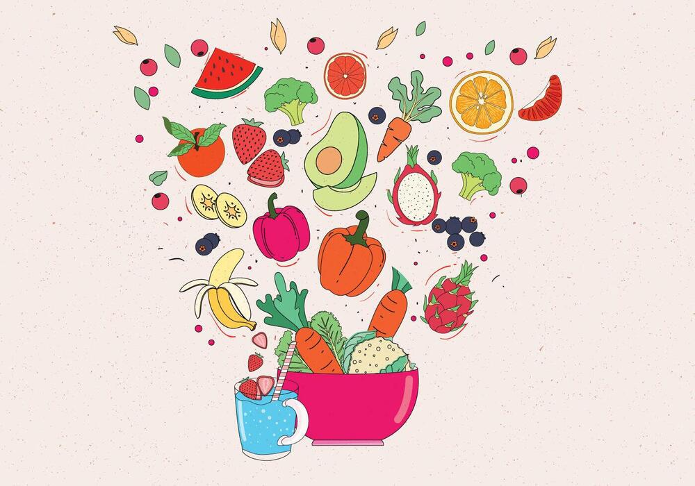 Healthy Food Vector Art, Icons, and Graphics for Free Download