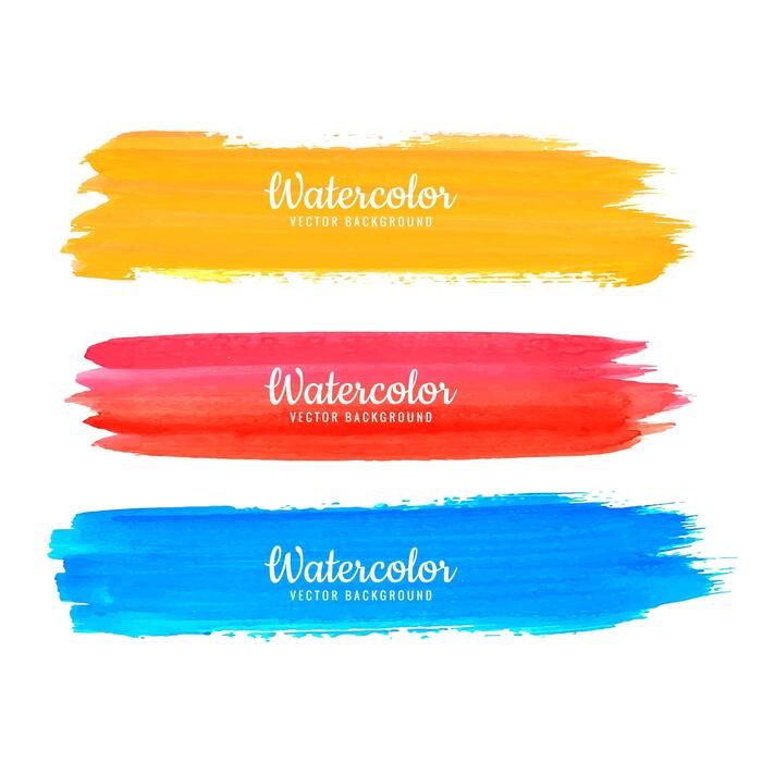 Watercolor Brush Strokes Vector Art, Icons, and Graphics for Free Download