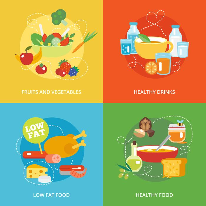 Eat Healthy Vector Art, Icons, and Graphics for Free Download