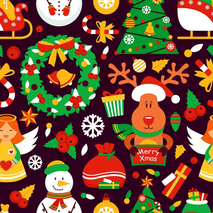 Christmas icons set 439269 Vector Art at Vecteezy