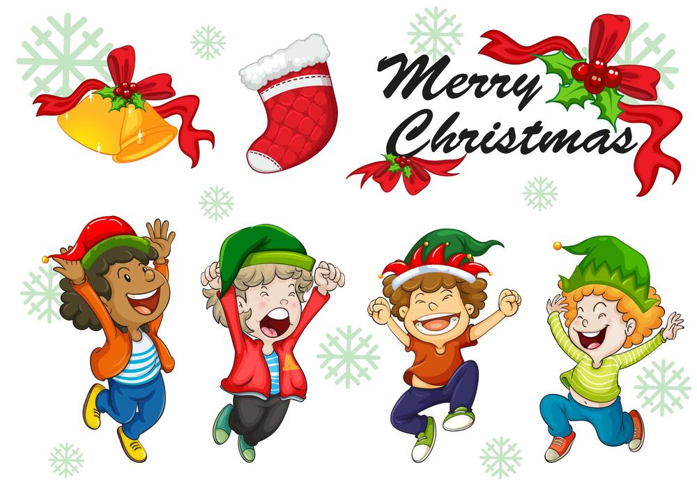 Christmas Kids Vector Art, Icons, and Graphics for Free Download
