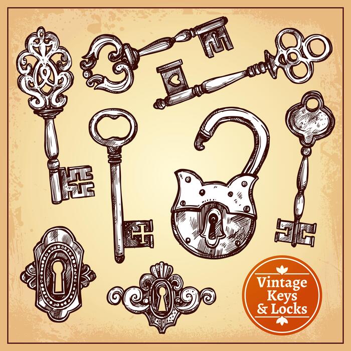 Lock And Key Vector Art, Icons, and Graphics for Free Download