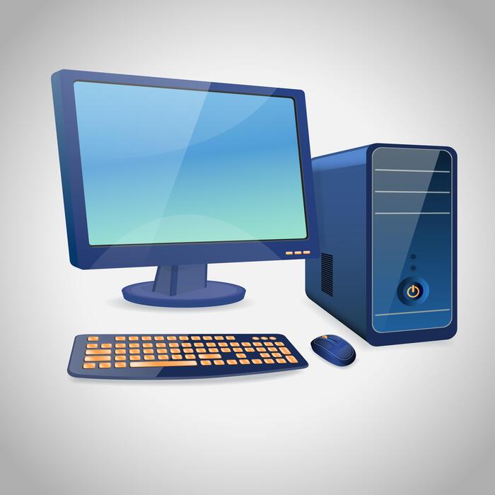 Desktop Computer Vector Art, Icons, and Graphics for Free Download