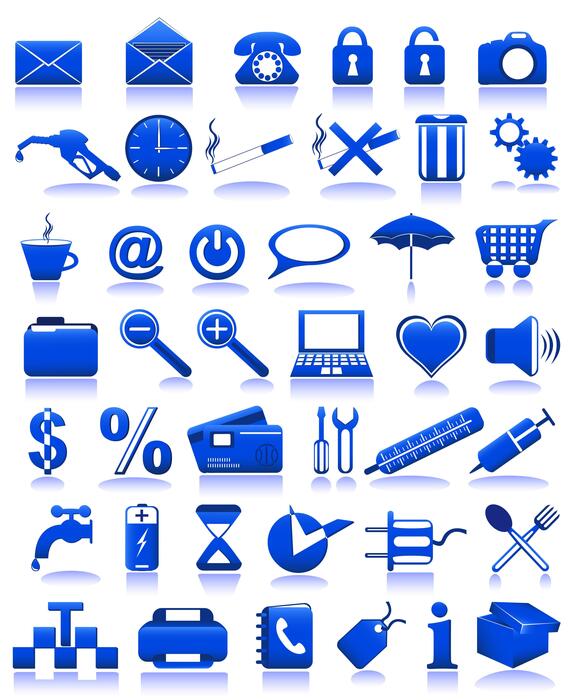 Blue Icons Vector Art, Icons, and Graphics for Free Download