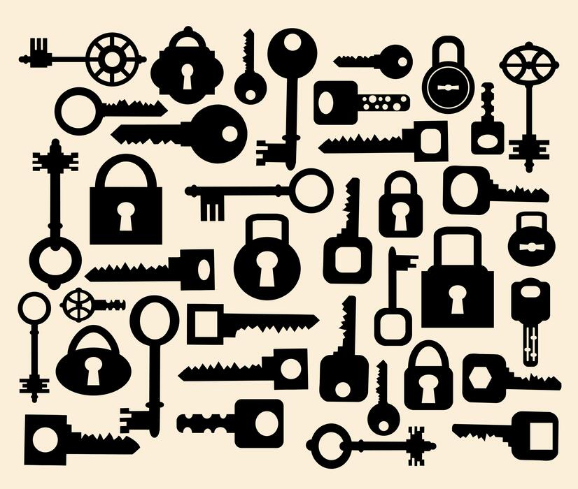 Key Silhouette Vector Art, Icons, and Graphics for Free Download