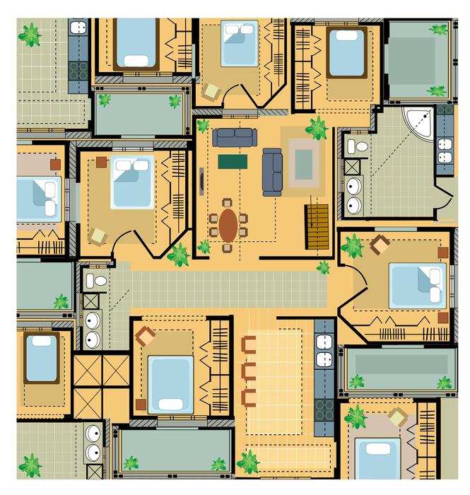 House Blueprint Vector Art, Icons, and Graphics for Free Download