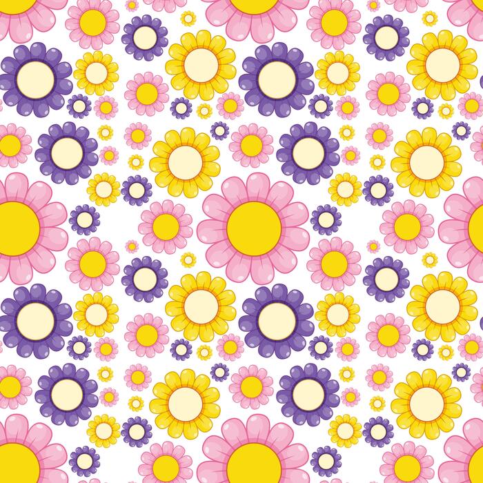 Simple Flower Pattern Vector Art, Icons, and Graphics for Free Download