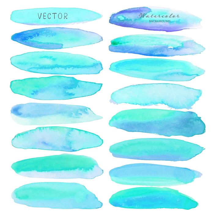 Watercolor Brush Strokes Vector Art, Icons, and Graphics for Free Download