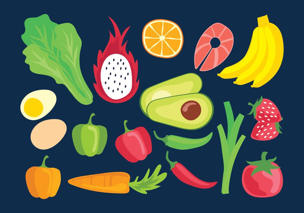 Healthy Eating Vector Art, Icons, and Graphics for Free Download