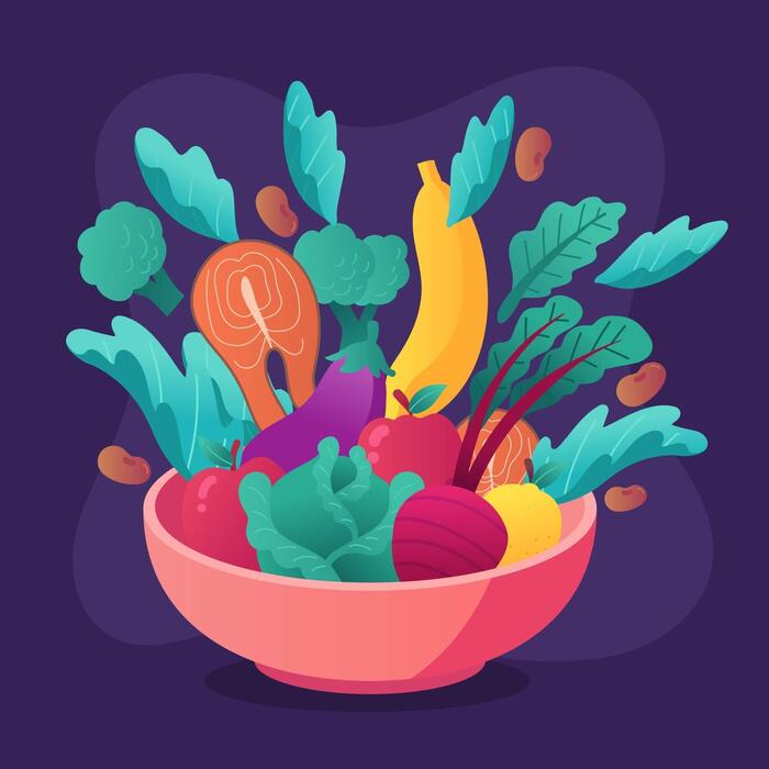Healthy Diet Vector Art, Icons, and Graphics for Free Download