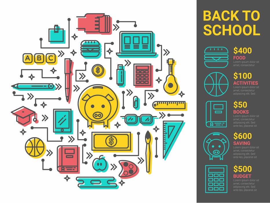 School Infographic Vector Art, Icons, and Graphics for Free Download