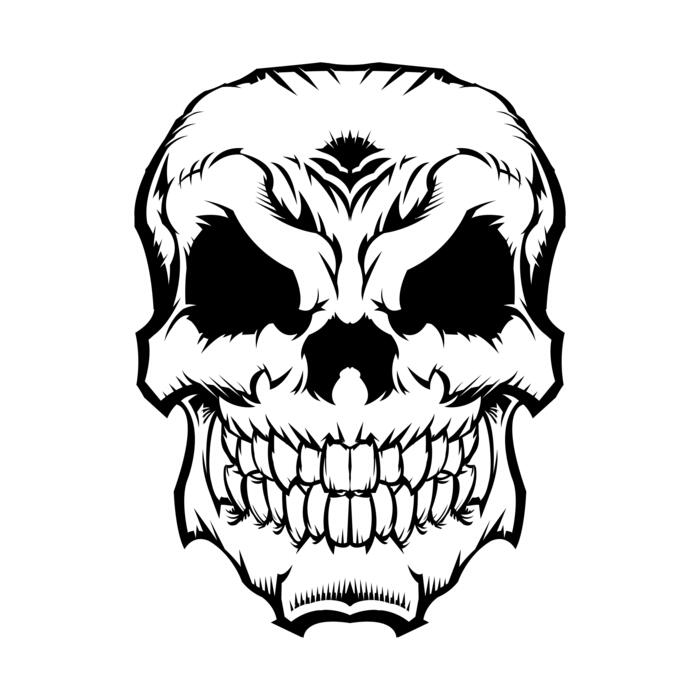 Skull Face Vector Art, Icons, and Graphics for Free Download