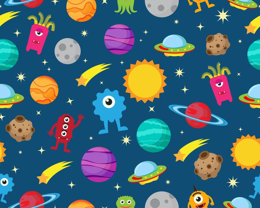 Space Pattern Vector Art, Icons, and Graphics for Free Download
