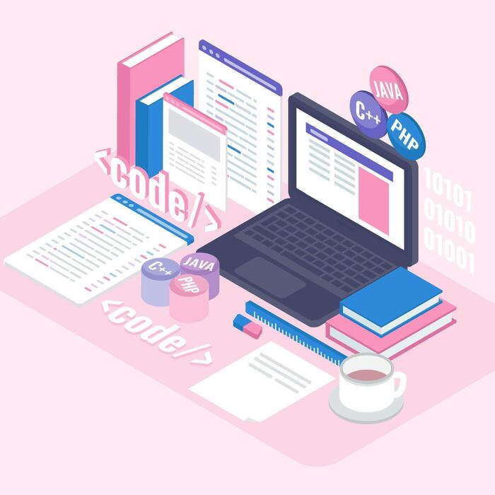 Isometric Programming Vector Art, Icons, and Graphics for Free Download