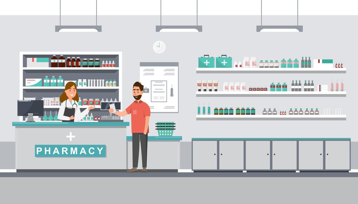 Pharmacy Store Vector Art, Icons, and Graphics for Free Download