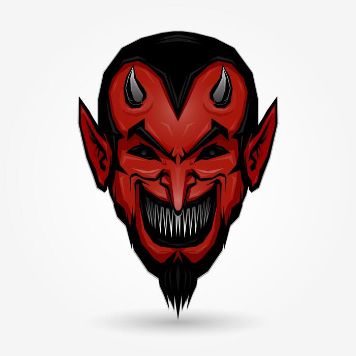 Demon Face Vector Art, Icons, and Graphics for Free Download