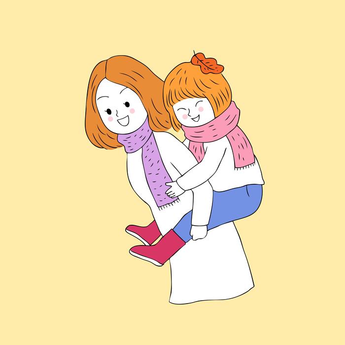 Mother Daughter Vector Art, Icons, and Graphics for Free Download