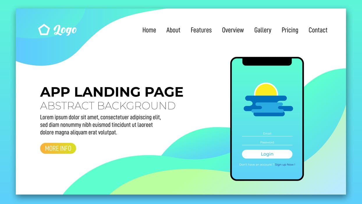 Landing Page Template Vector Art, Icons, and Graphics for Free Download