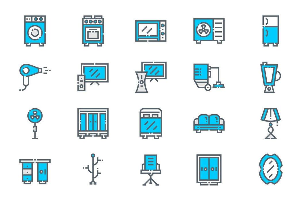 Interior Design Icons Vector Art, Icons, and Graphics for Free Download