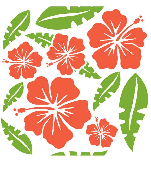 Hawaiian Flower Pattern PNGs for Free Download