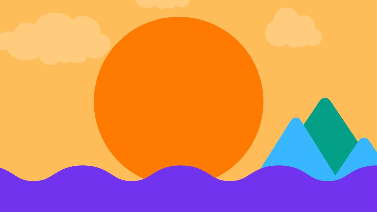 Simple Landscape Vector Art, Icons, and Graphics for Free Download