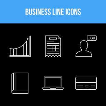 Beautiful 6 icons pack of business vector icons 3291489 Vector Art at ...