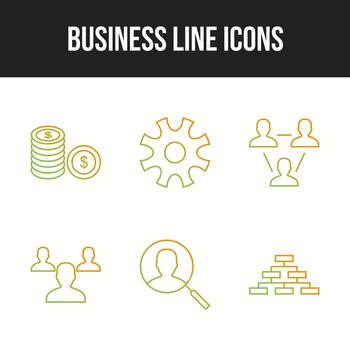 Beautiful 6 icons pack of business vector icons 3291489 Vector Art at ...