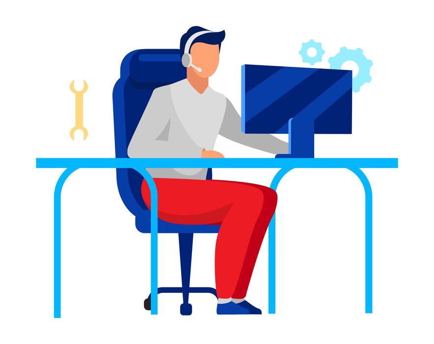 Computer Operator Vector Art, Icons, and Graphics for Free Download