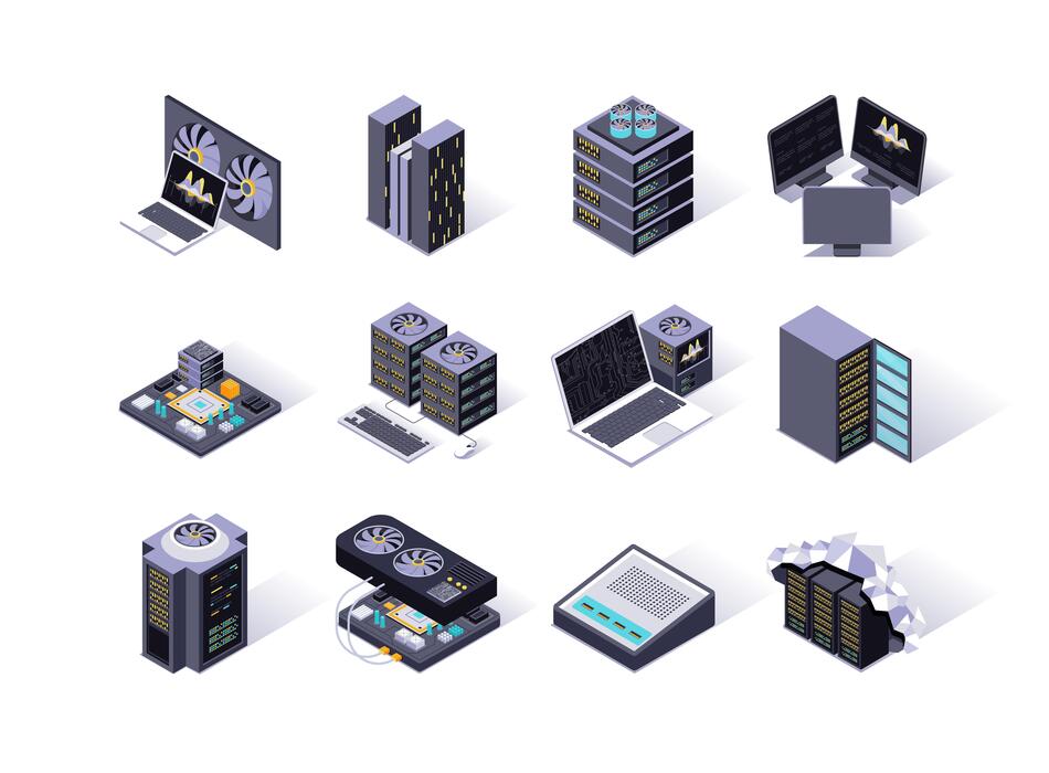 Data Center Icon Vector Art, Icons, and Graphics for Free Download