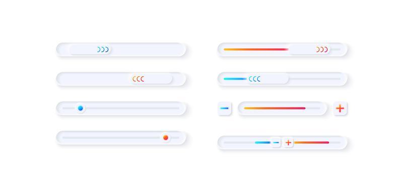 Adjustment panel UI elements kit 1938858 Vector Art at Vecteezy Adjustment panel UI elements kit 1938858 Vector Art at Vecteezy