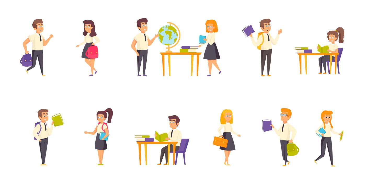 School subjects set - Download Free Vectors, Clipart Graphics & Vector Art