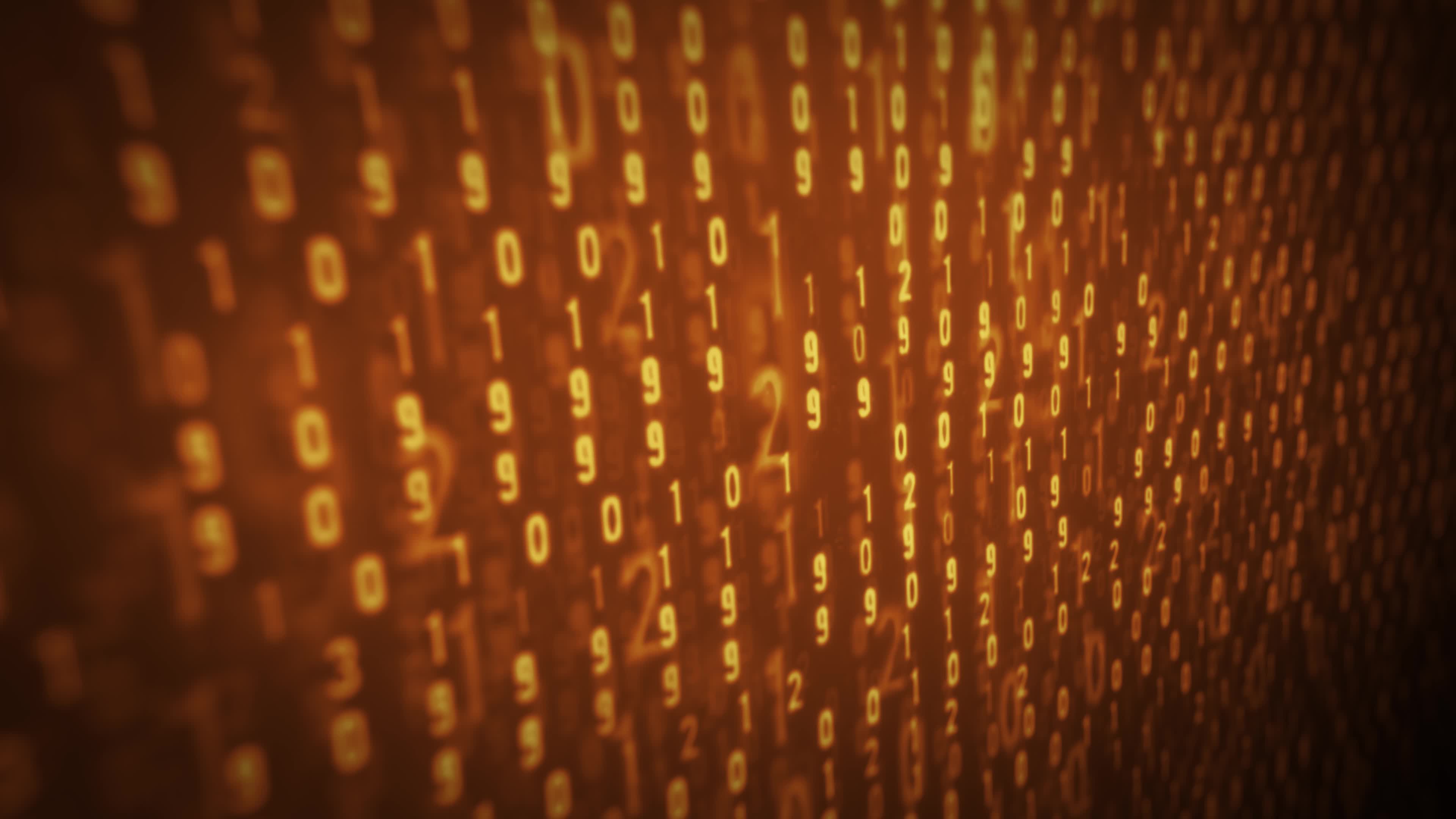 Computer Screen With Binary Code Loop 1622493 Stock Video At Vecteezy