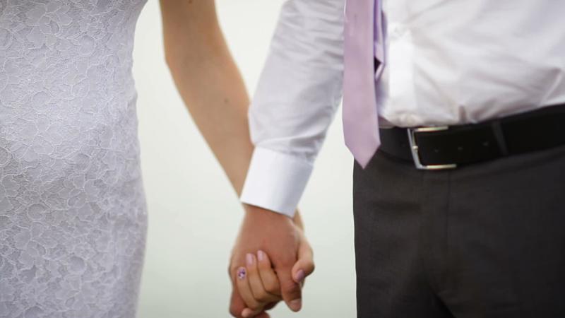 Bride And Groom Holding Hands 1623887 Stock Video at Vecteezy